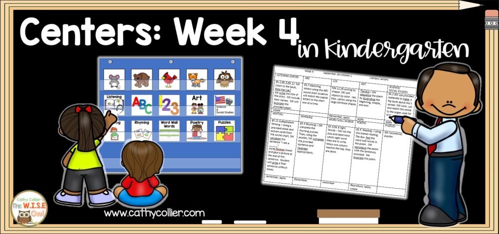 Independent Centers: Week 4 In Kindergarten Starts A New Path To ...