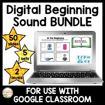Beginning Sound Match BUNDLE For Virtual Learning | Distance Learning ...