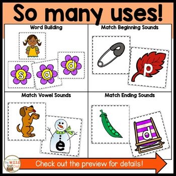 CVC Words Blending And Building | Independent Center For Kindergarten ...