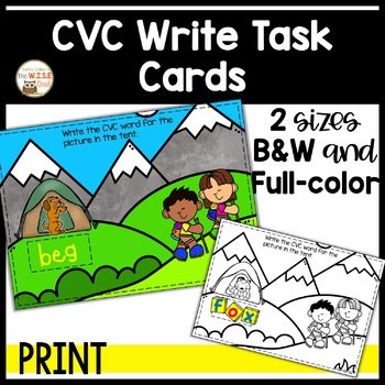CVC Writing Word Building Task Cards Science Of Reading Phonics Centers ...