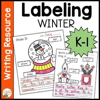 Labeling Winter Pictures K-1 Vocabulary Writing Worksheets January ...