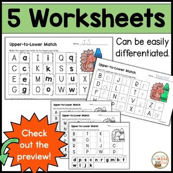 Letter Recognition And Identification Worksheets Lessons & Centers K ...