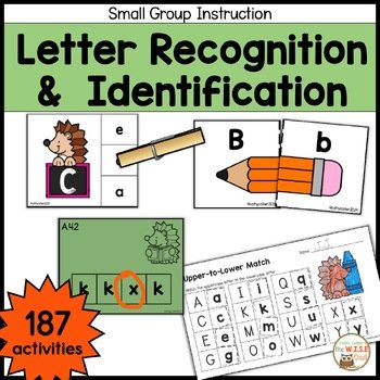 Letter Recognition And Identification Worksheets Lessons & Centers K ...