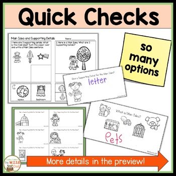 Main Idea And Supporting Details Reading Comprehension Unit ...