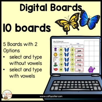 May CVC Lesson And Center Paper And Digital | Multi-Sensory Word Work ...