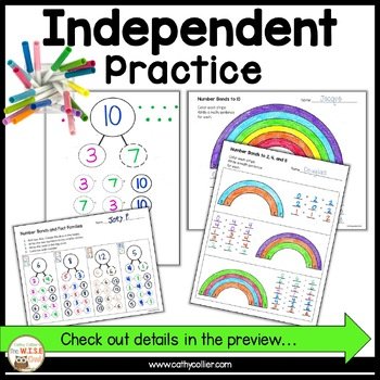 Number Bonds To 10 Kindergarten Part Part Whole Templates And Lesson ...