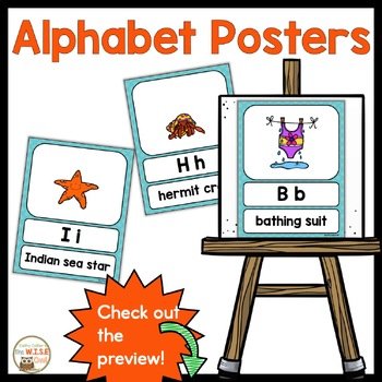Ocean Anchor Charts Alphabet, Numbers, Letters | The WISE Owl