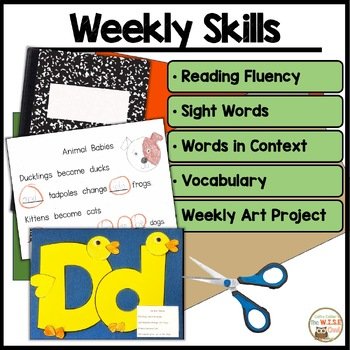 Poem Of The Week Sight Word Practice Activities Shared Reading ANIMAL ...