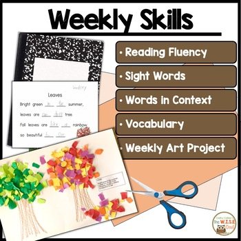 Poem Of The Week Sight Word Practice Activities Shared Reading FALL ...