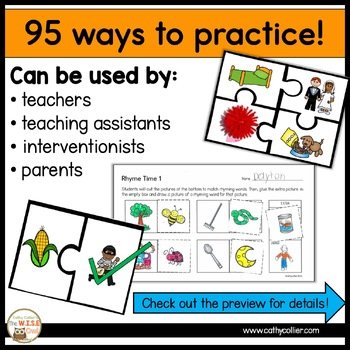 Rhyming Activities Phonological Awareness Small Group Science Of ...