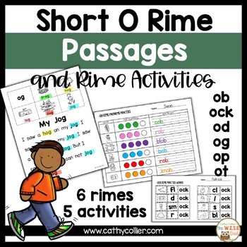 Short O Vowel Passages And Rime Activities | Onset & Rime Texts | Ready ...