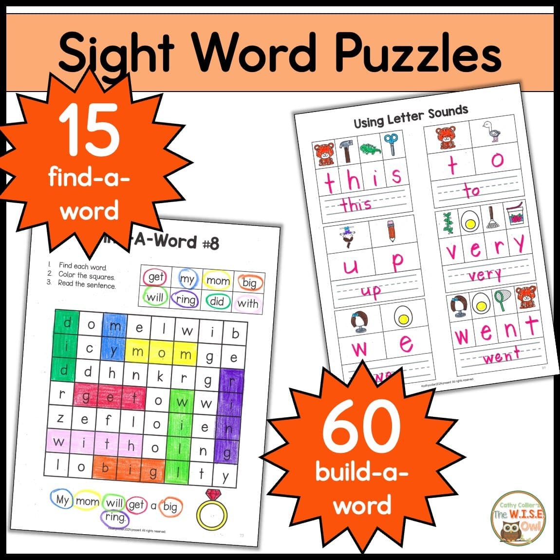 Sight Word Activity Workbook - Learn, Write, Build And Read | The WISE Owl