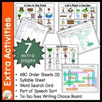 Spring Word Cards | Vocabulary Writing Center | Independent Work ...