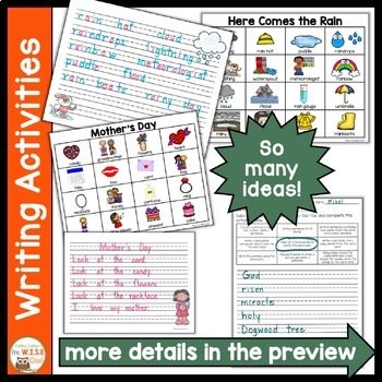 Spring Word Cards | Vocabulary Writing Center | Independent Work ...