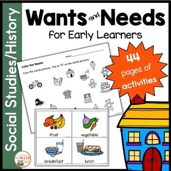 Wants And Needs For Early Learners READY TO PRINT | The WISE Owl