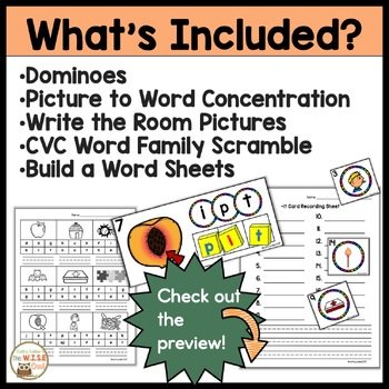 It Word Family Activities | Rime And Onset | The WISE Owl