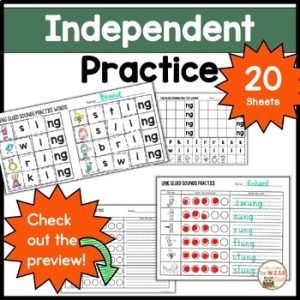 Ng And Nk Digraph Words Worksheet Glued And Nasal Sounds First Grade ...